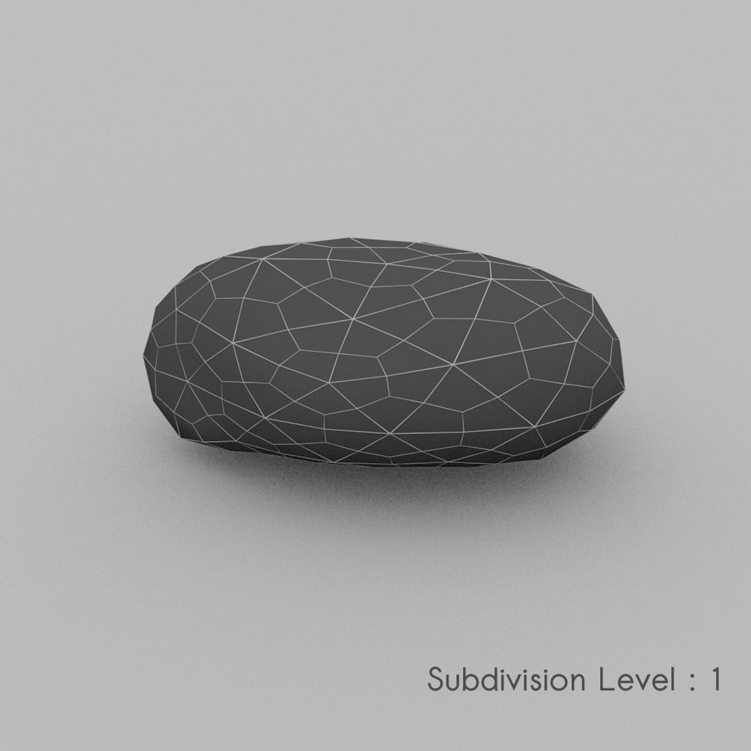 3D 1 B Stone Rock - TurboSquid 1224600