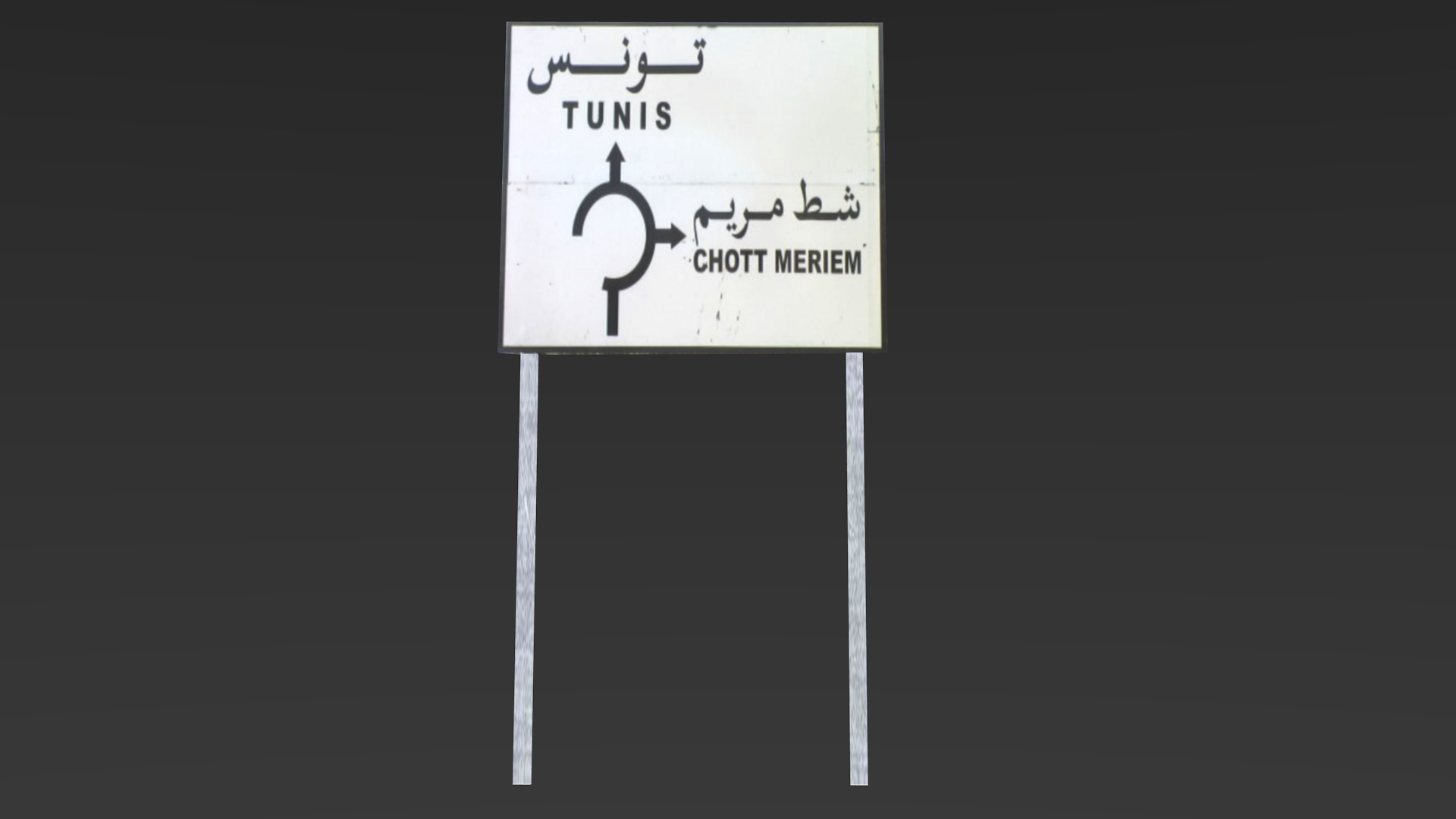3D Road Sign Arabic - TurboSquid 1612520