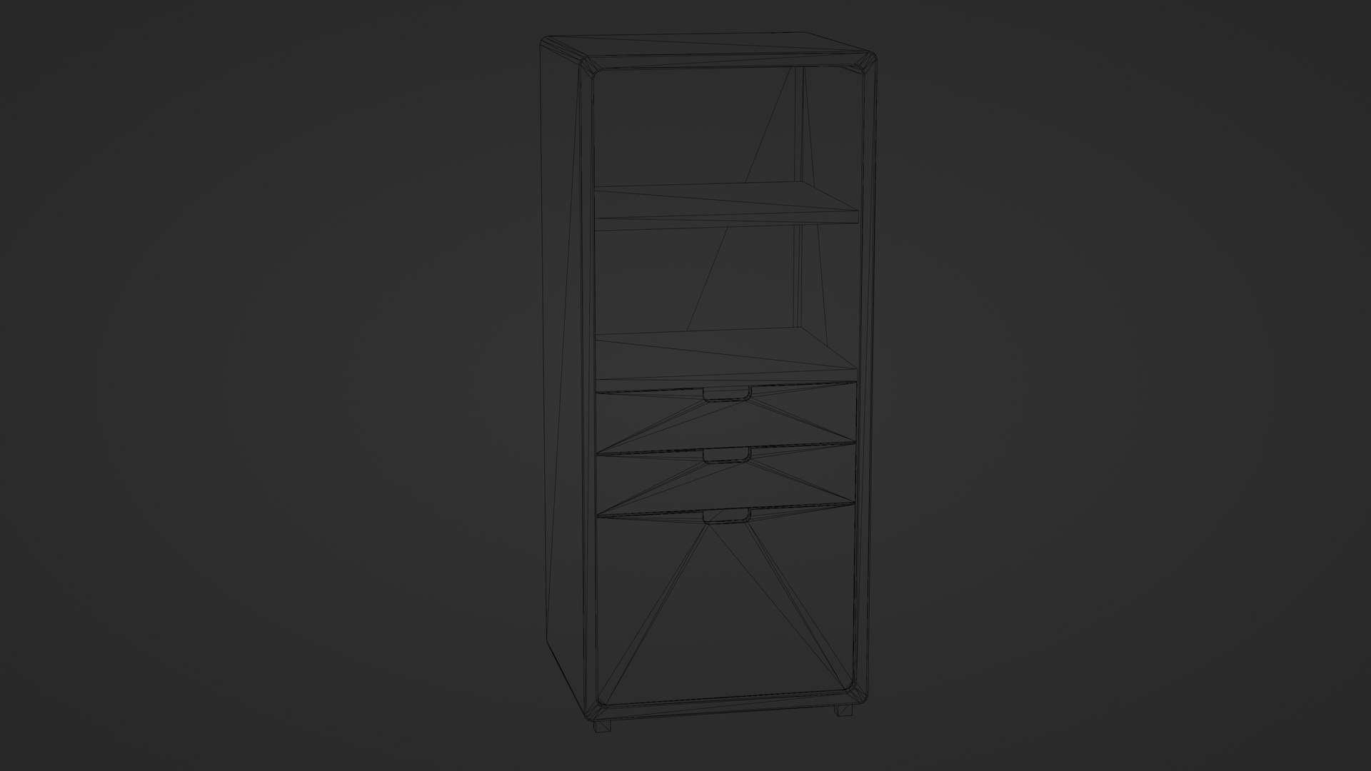 3D Simple bookcase model - TurboSquid 2108804
