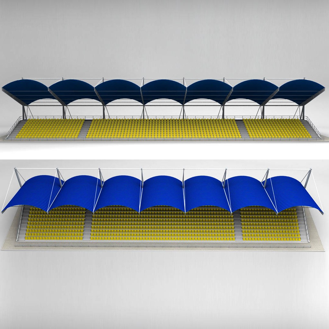 3d Pack Stadium Seating Tribunes
