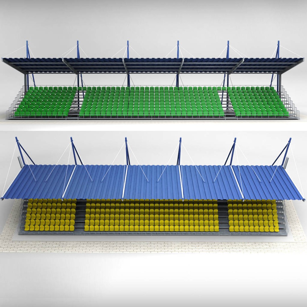 3d Pack Stadium Seating Tribunes