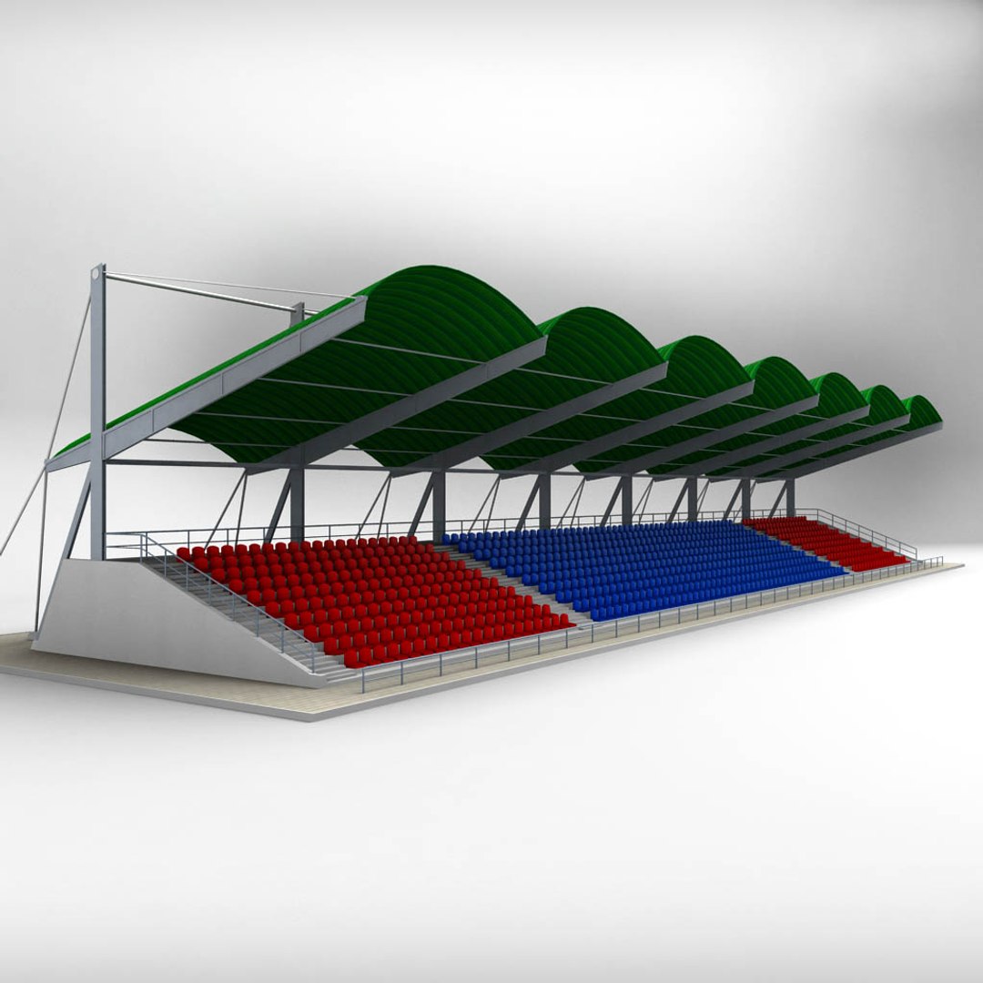 3d Pack Stadium Seating Tribunes