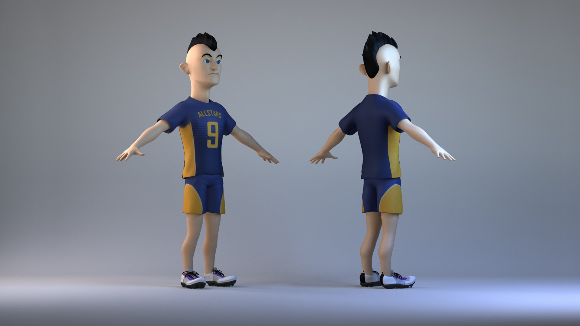 Male Players Athletes Characters 3D Model - TurboSquid 1711792