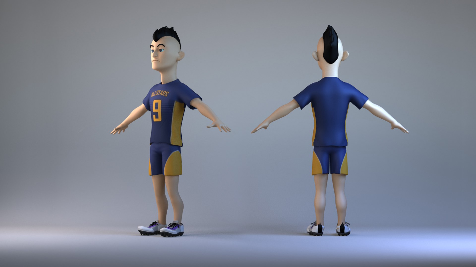 Male Players Athletes Characters 3D Model - TurboSquid 1711792
