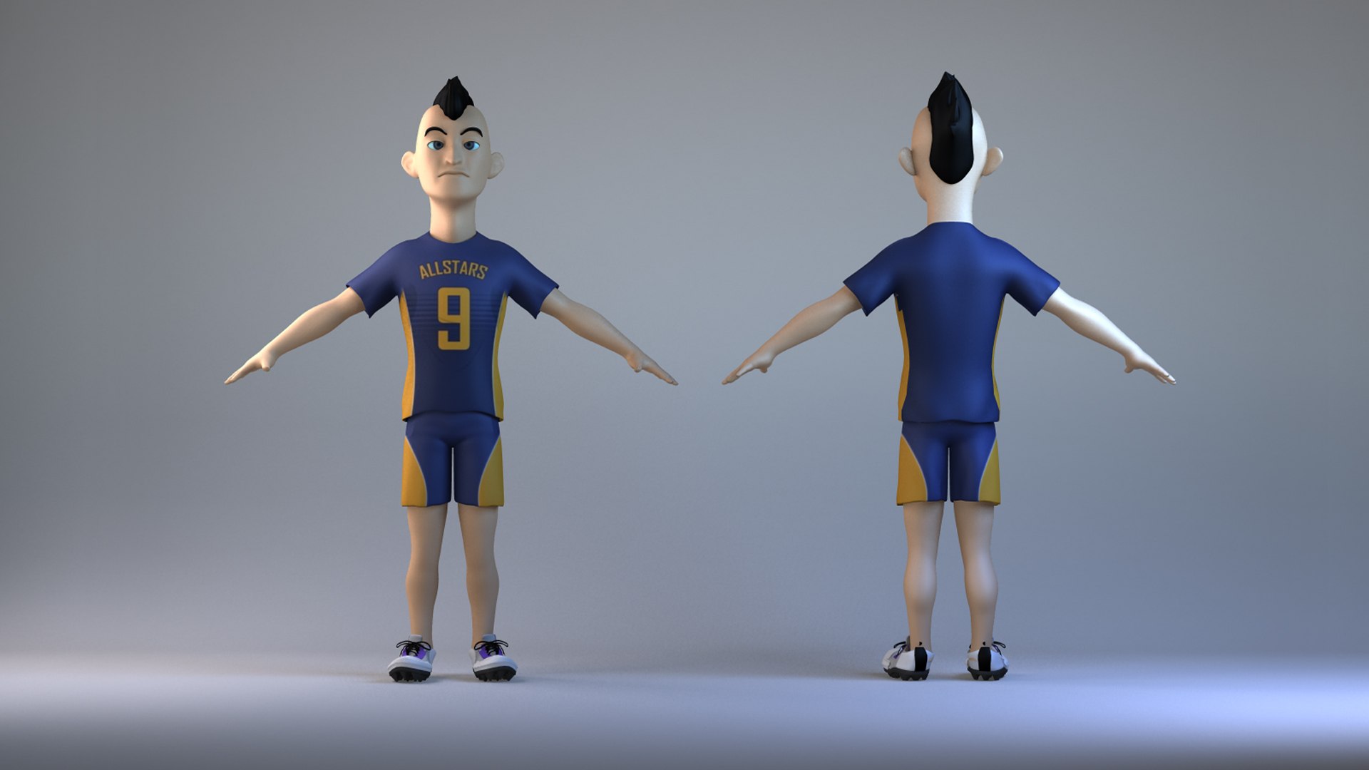 Male Players Athletes Characters 3D Model - TurboSquid 1711792