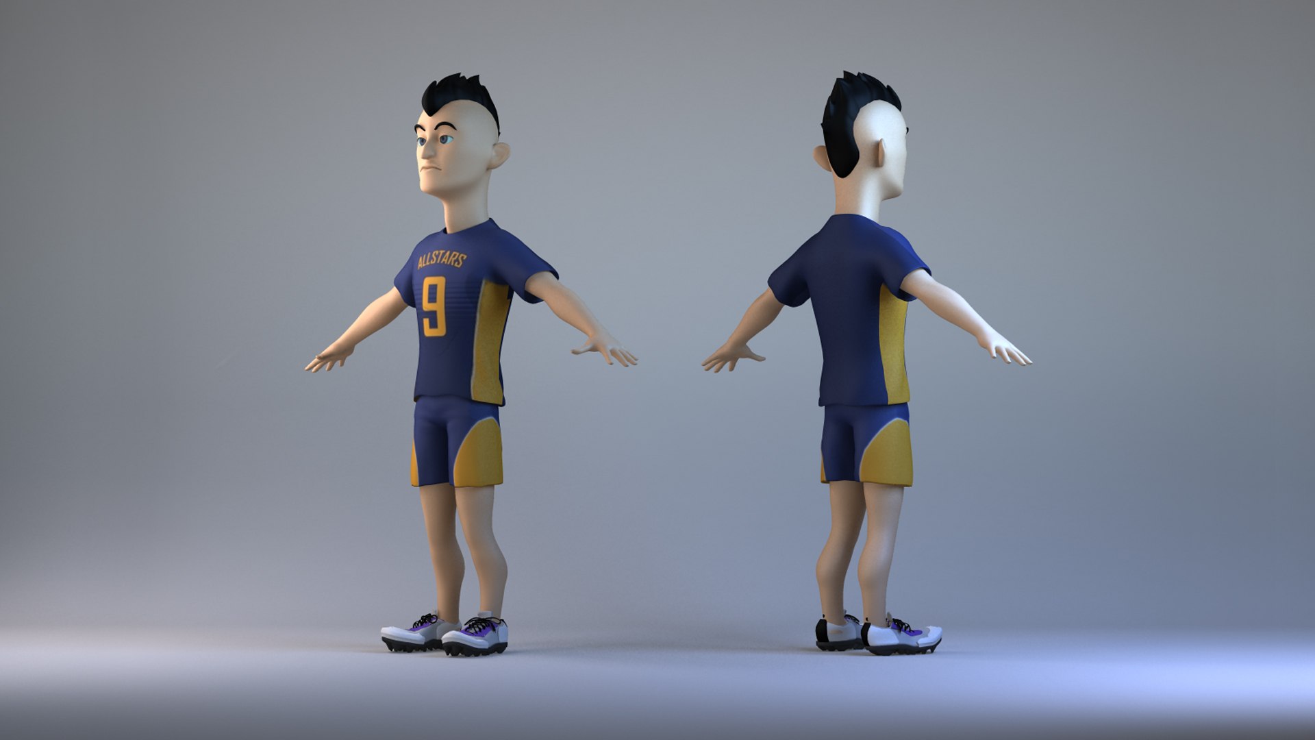 Male Players Athletes Characters 3D Model - TurboSquid 1711792