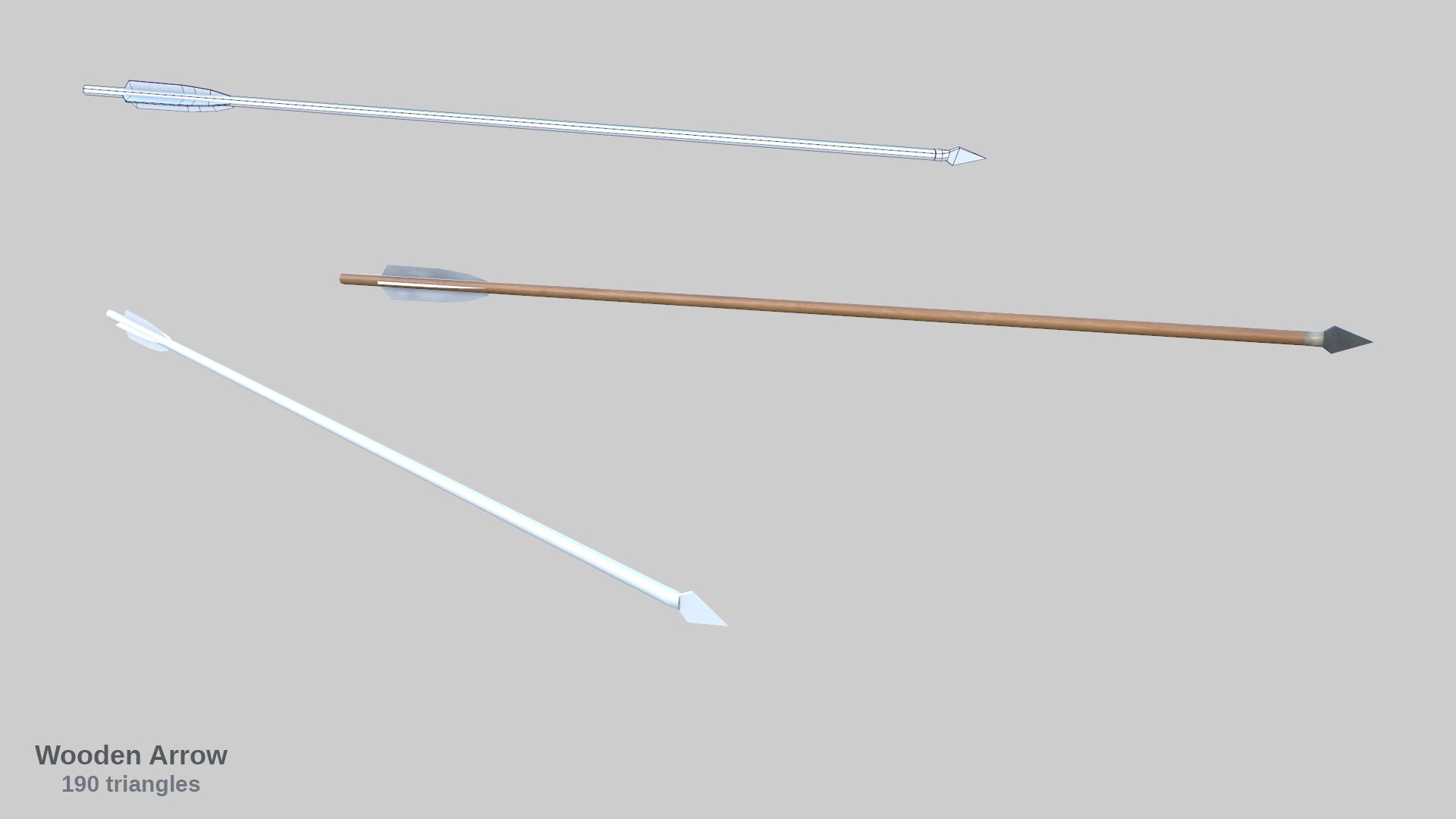 3d Obj Bow Arrow