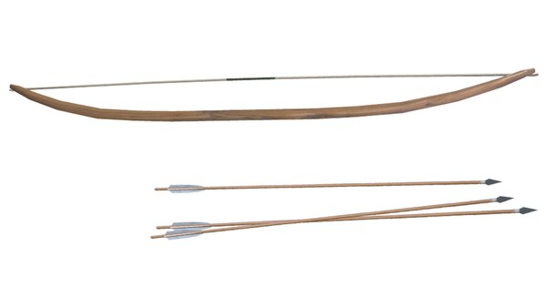 3d obj bow arrow