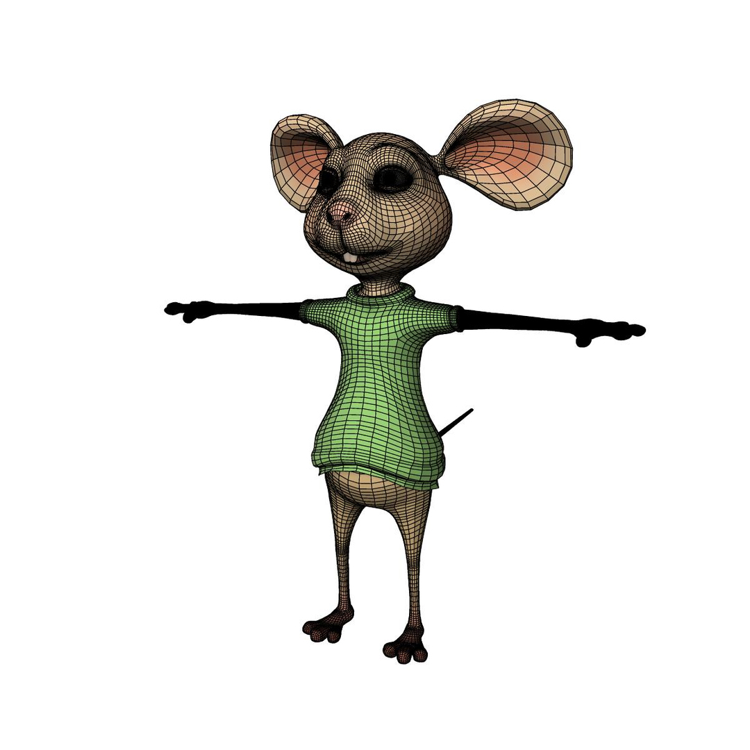 Cartoon Mouse 3d Model