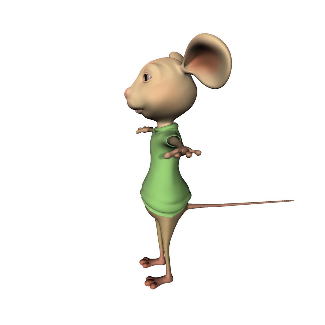 Cartoon Mouse 3d Model