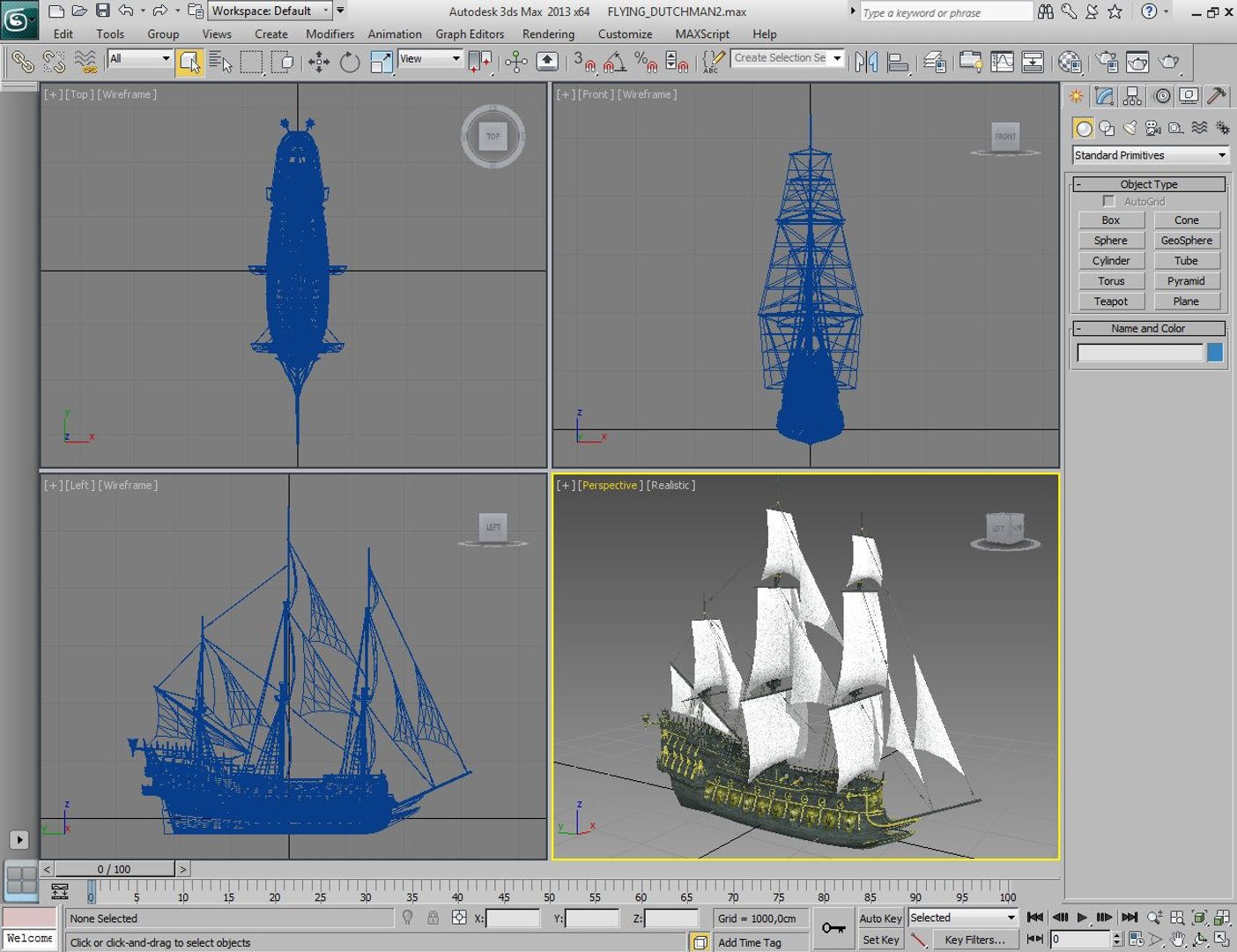 Flying Dutchman 2 3d Model