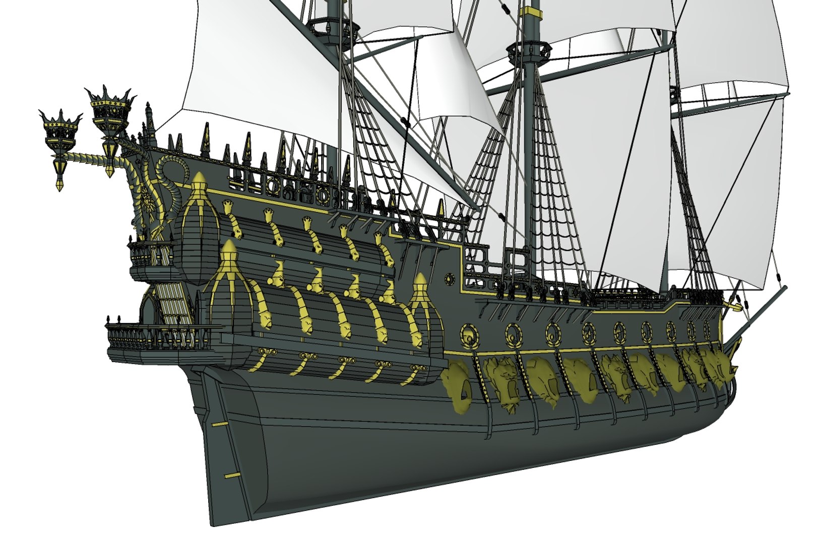 Flying Dutchman 2 3d Model