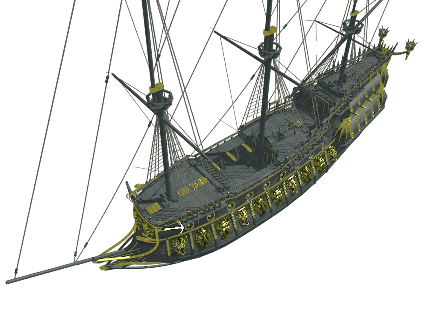 Flying Dutchman 2 3d Model