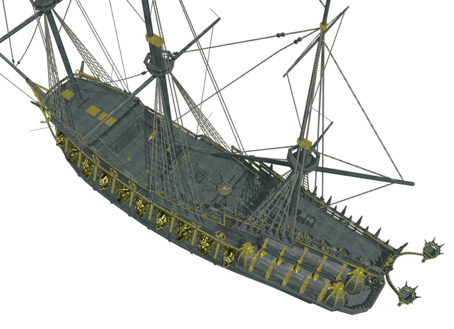 Flying Dutchman 2 3d Model
