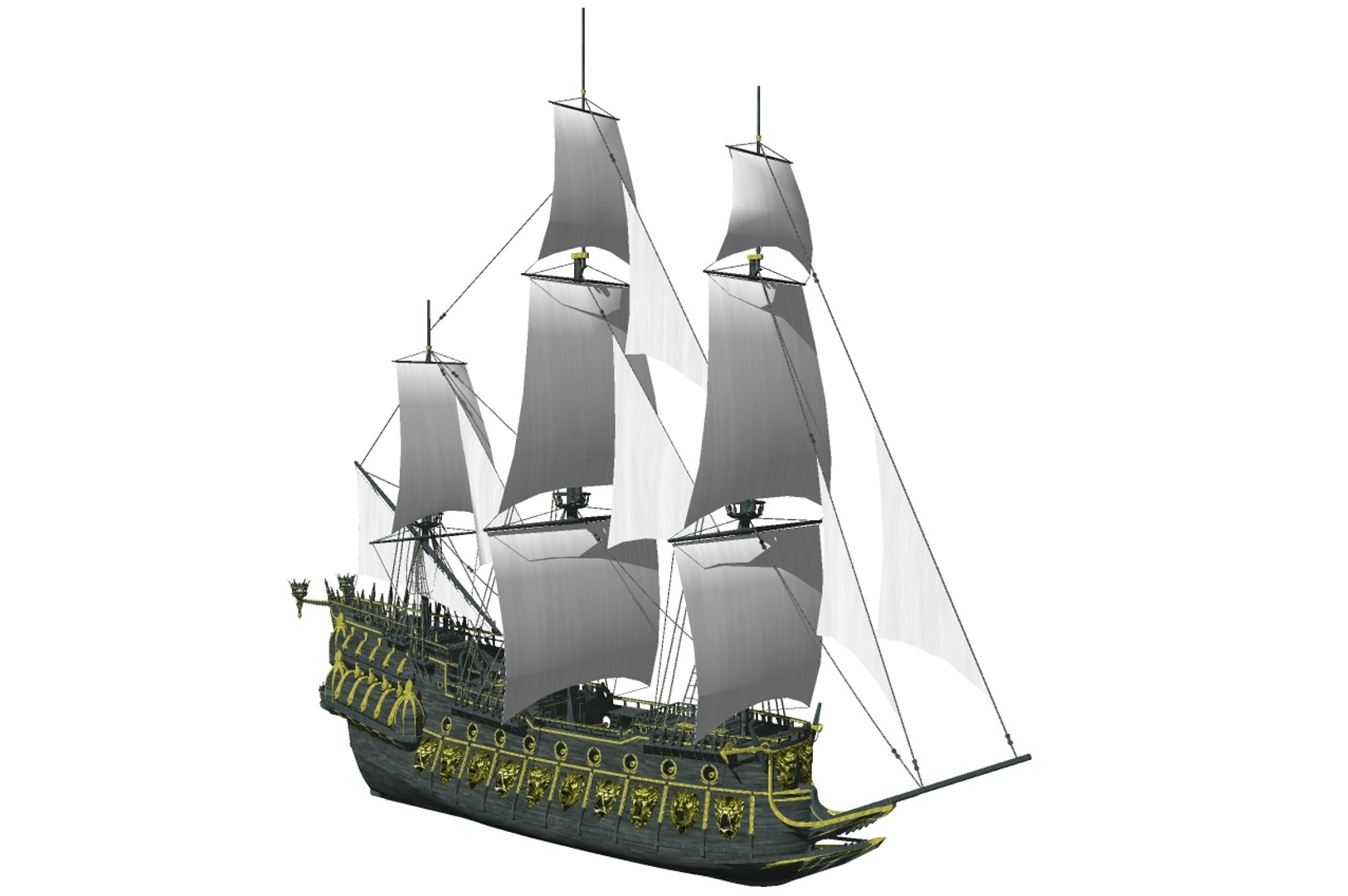 Flying Dutchman 2 3d Model