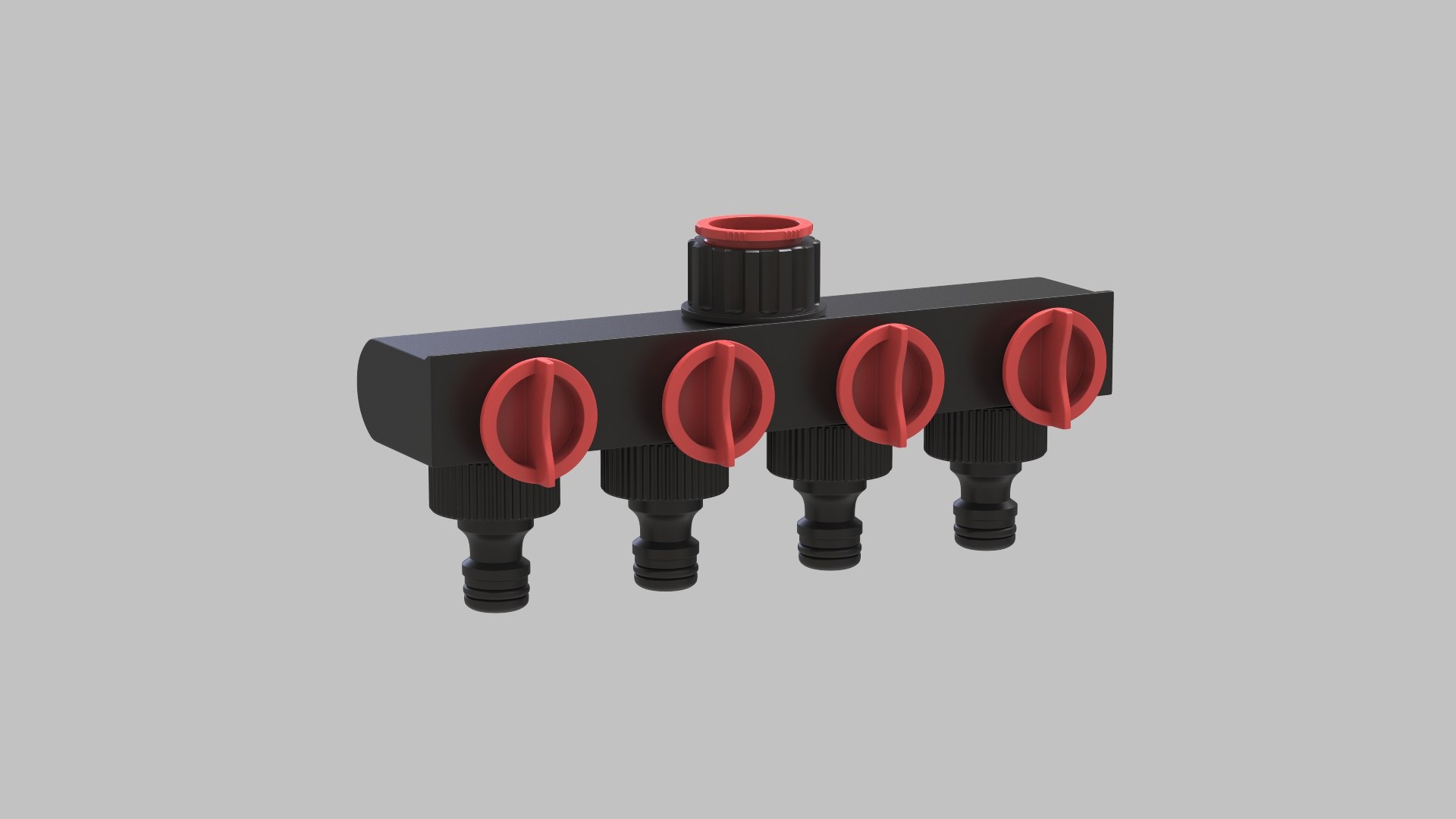 4 Way Water Tap 3D - TurboSquid 1712758