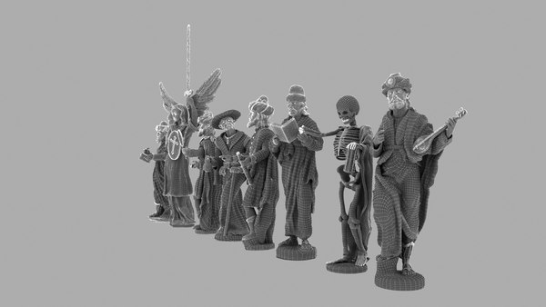 Astronomical clock statue 3D - TurboSquid 1588258