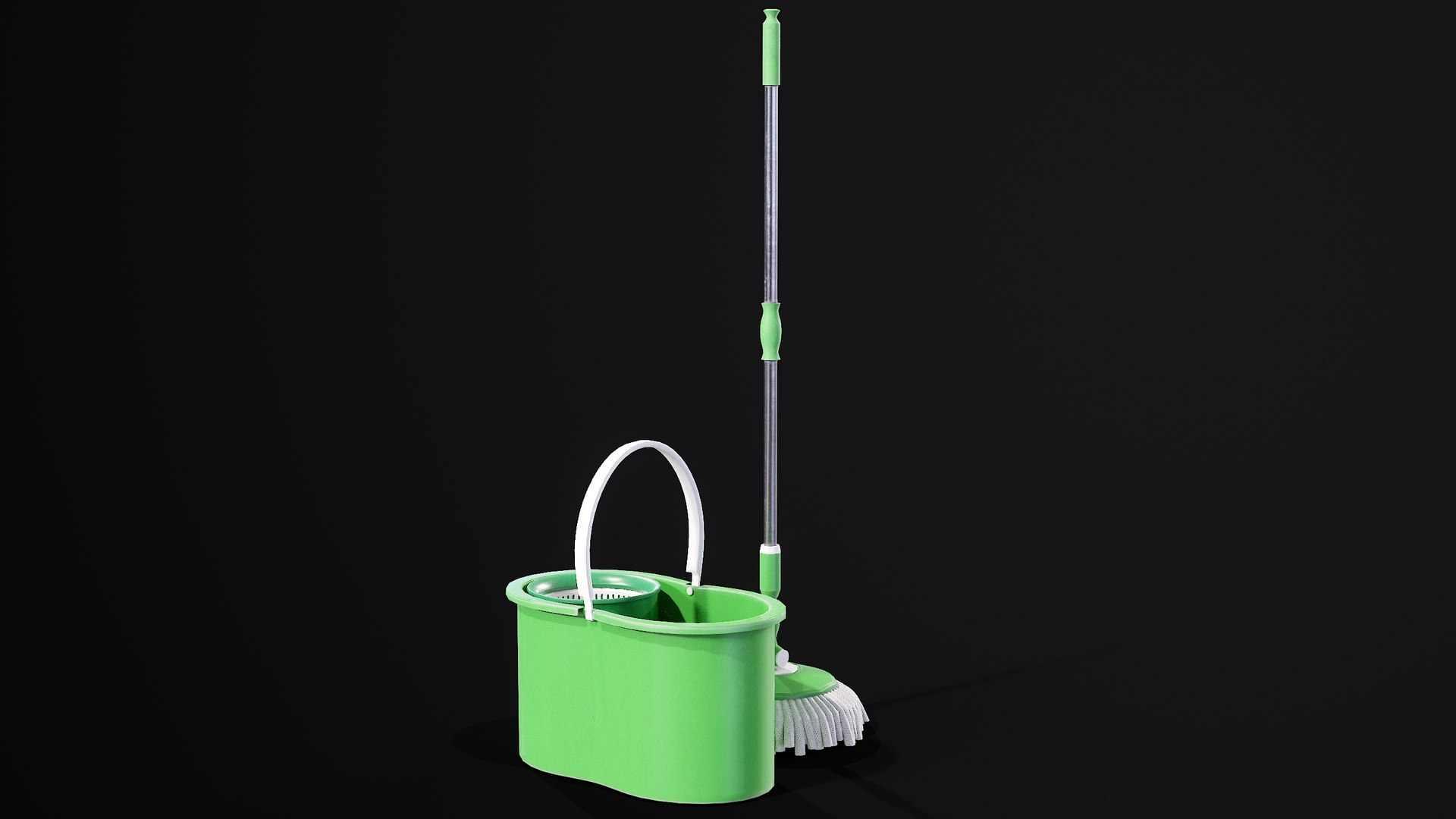 3D Mop And Bucket PBR - TurboSquid 1783635