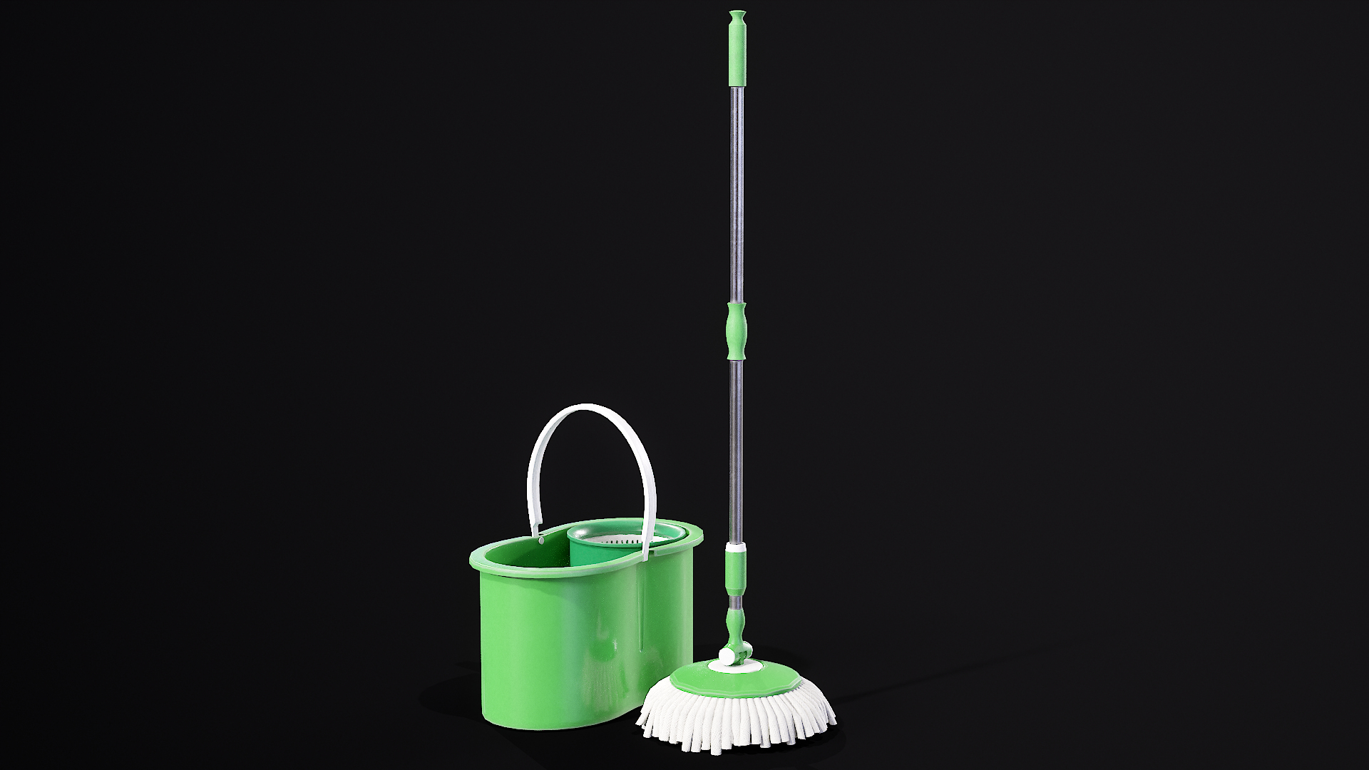 3D Mop And Bucket PBR - TurboSquid 1783635
