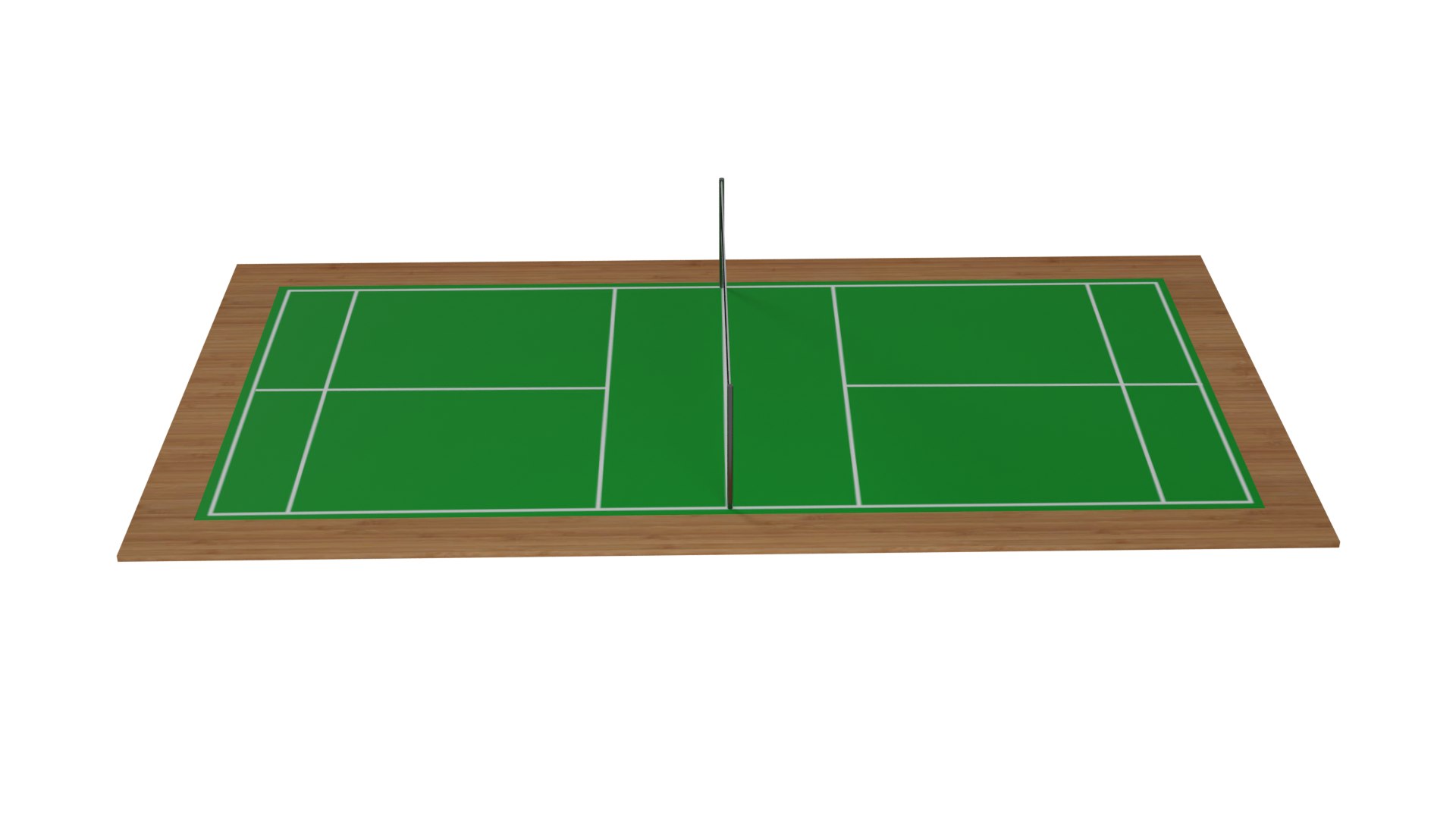 Badminton Court 3D model - TurboSquid 2089482