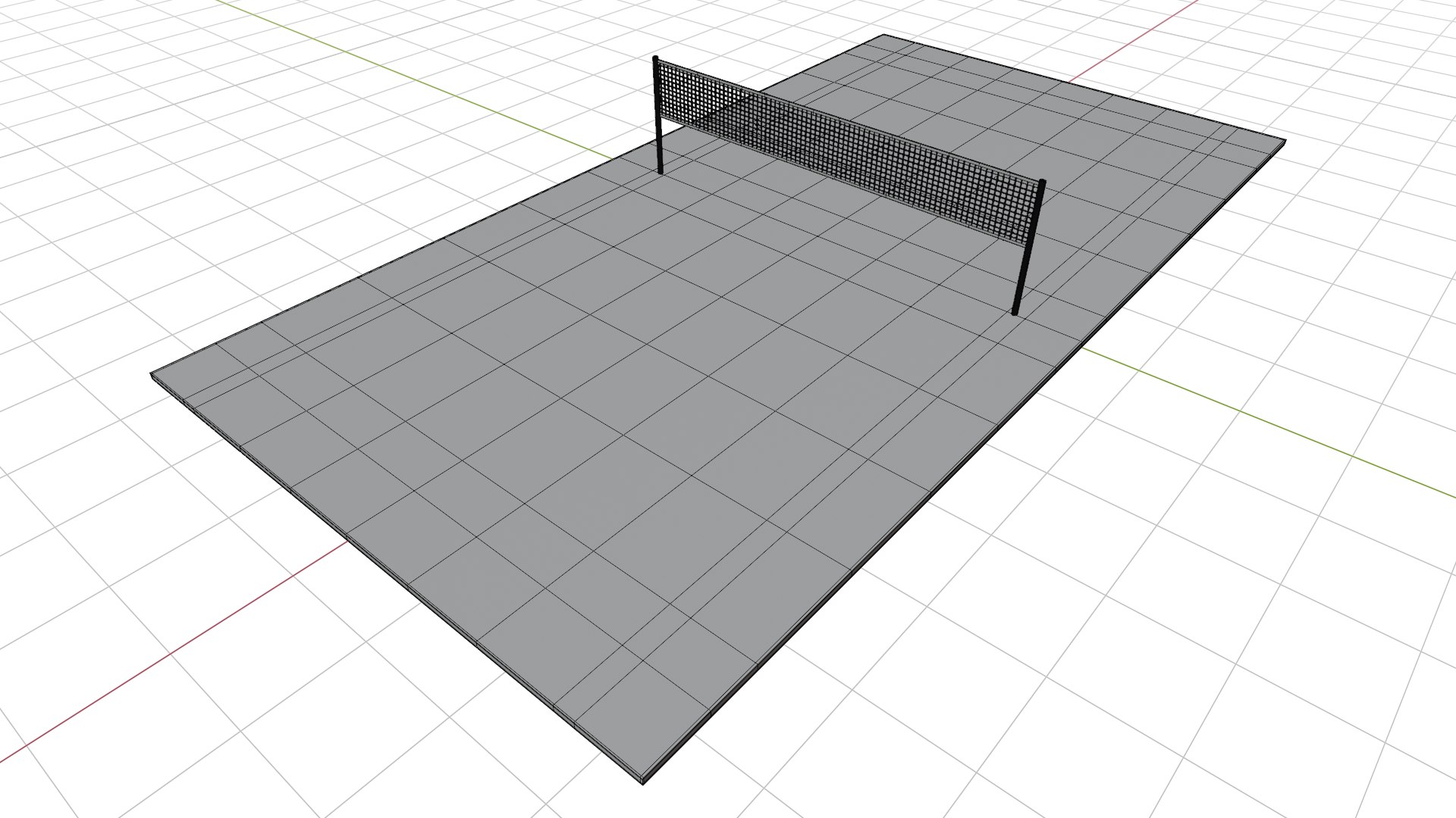 Badminton Court 3D model - TurboSquid 2089482
