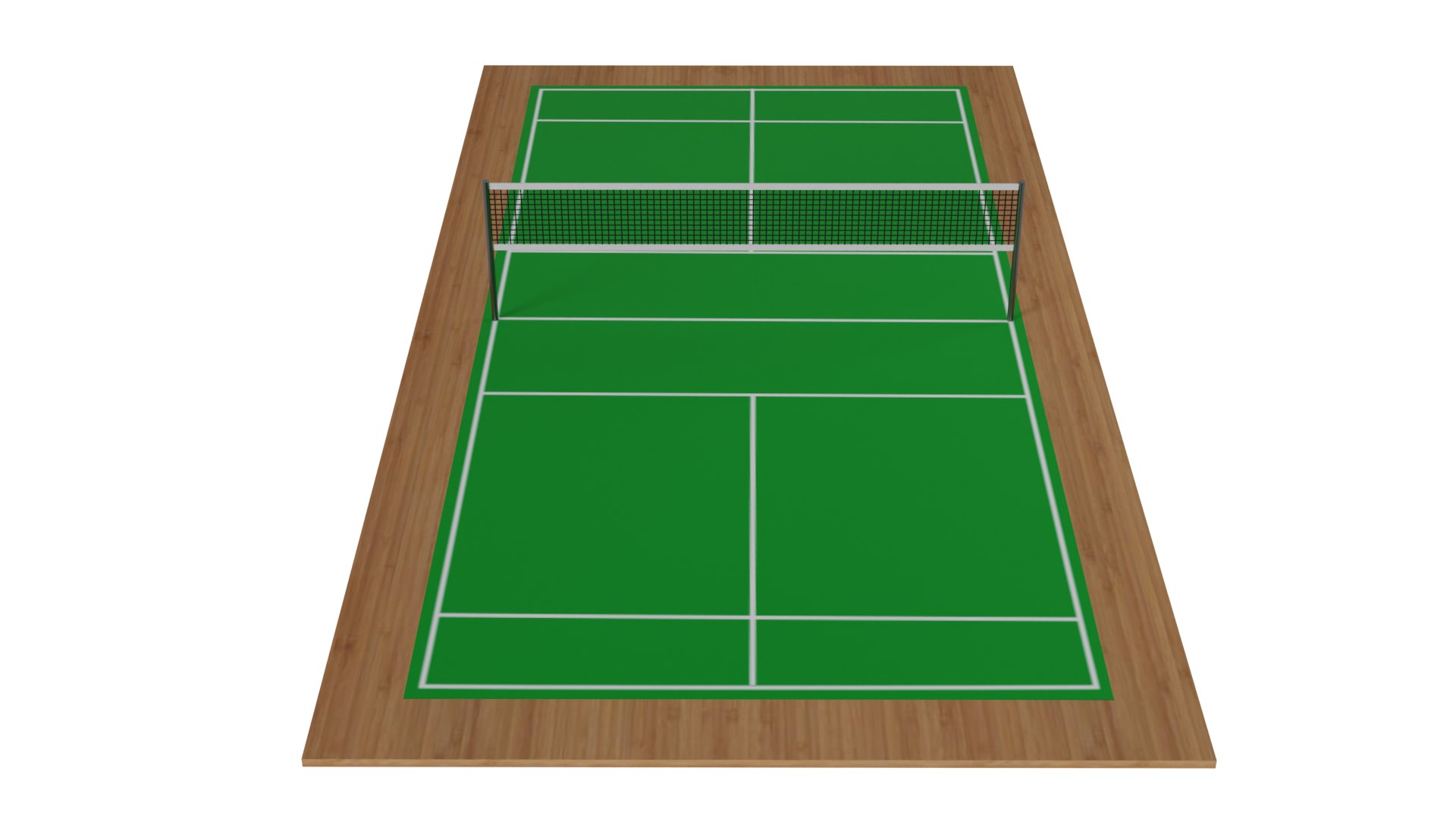 Badminton Court 3D model - TurboSquid 2089482
