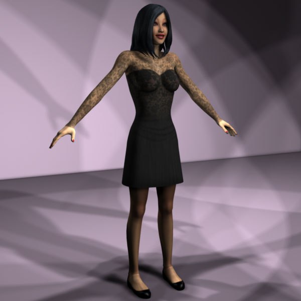 3d model package 3 character