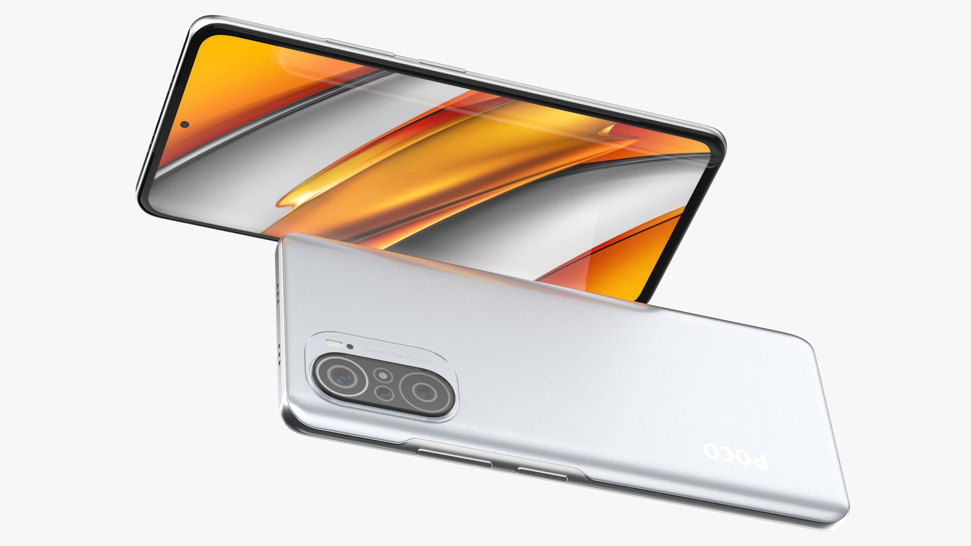 POCO F3 White 3D Model - TurboSquid 1718094