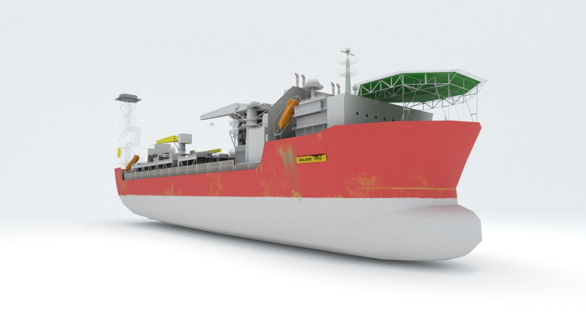 3D Balder Fpso Model - TurboSquid 1193621