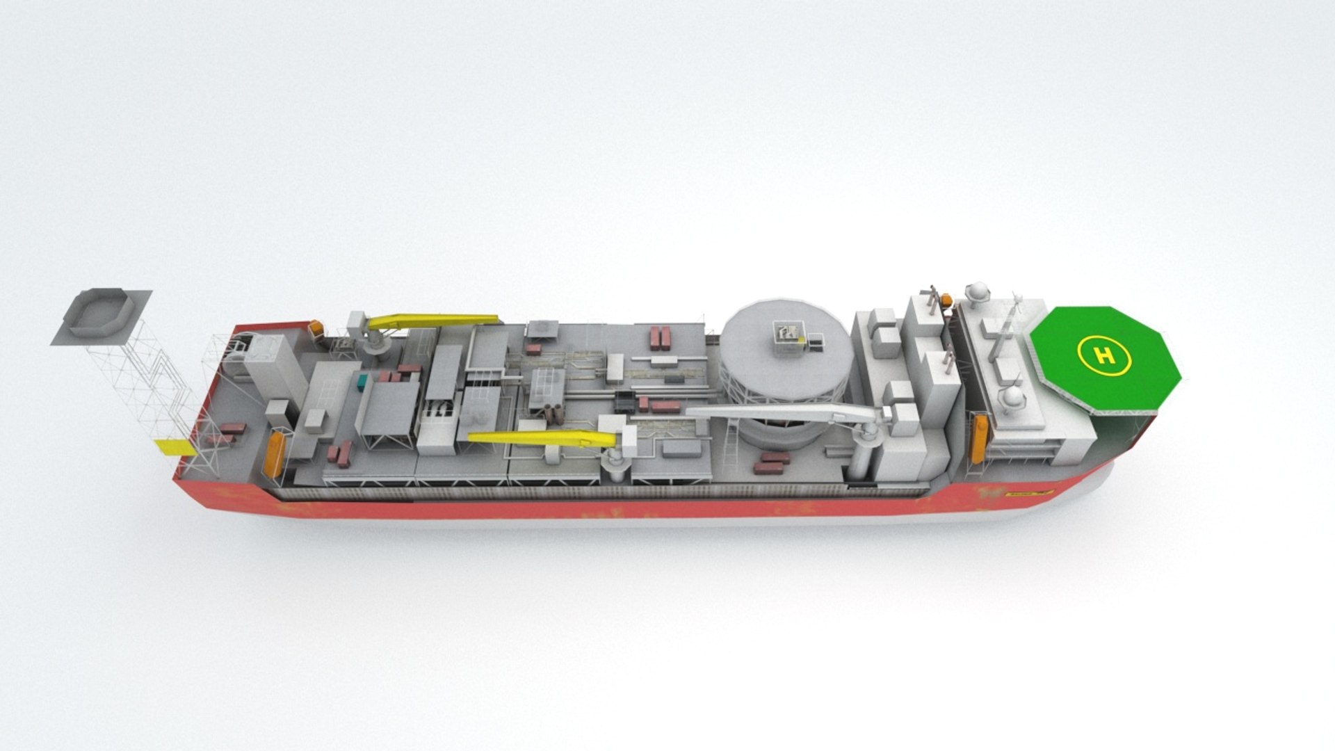 3D Balder Fpso Model - TurboSquid 1193621