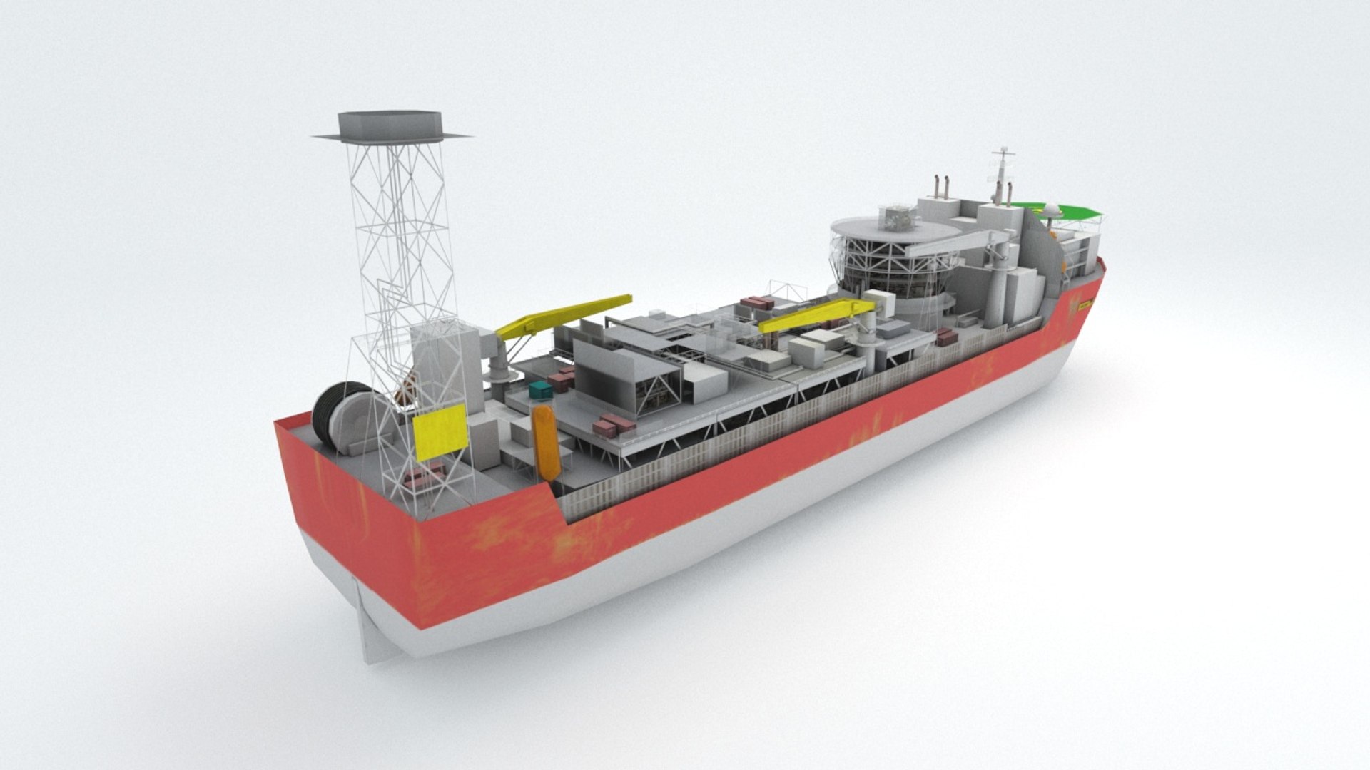 3D Balder Fpso Model - TurboSquid 1193621