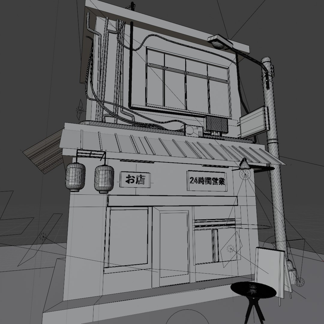 3D Japanese Store 3D - TurboSquid 1794320