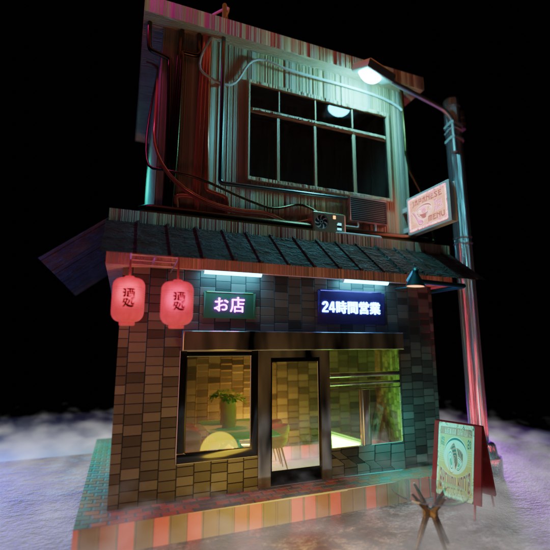 3D Japanese Store 3D - TurboSquid 1794320