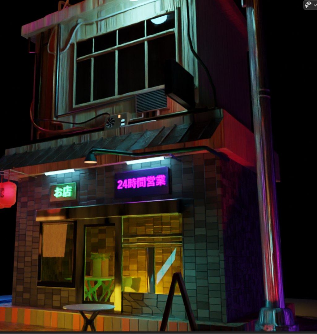 3D Japanese Store 3D - TurboSquid 1794320