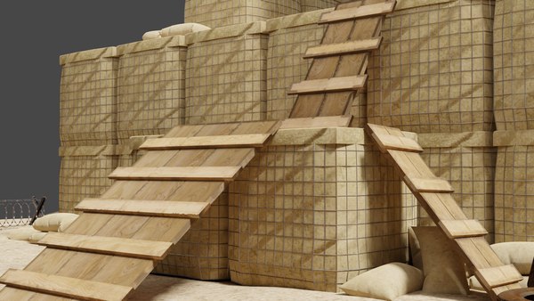 3D military trench tower model - TurboSquid 1569278