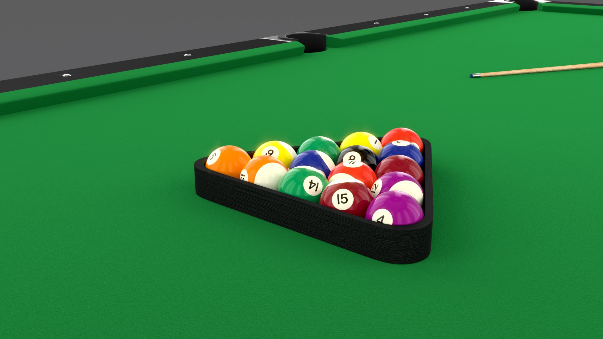 8 Ball Pool Table Model - TurboSquid 1237455