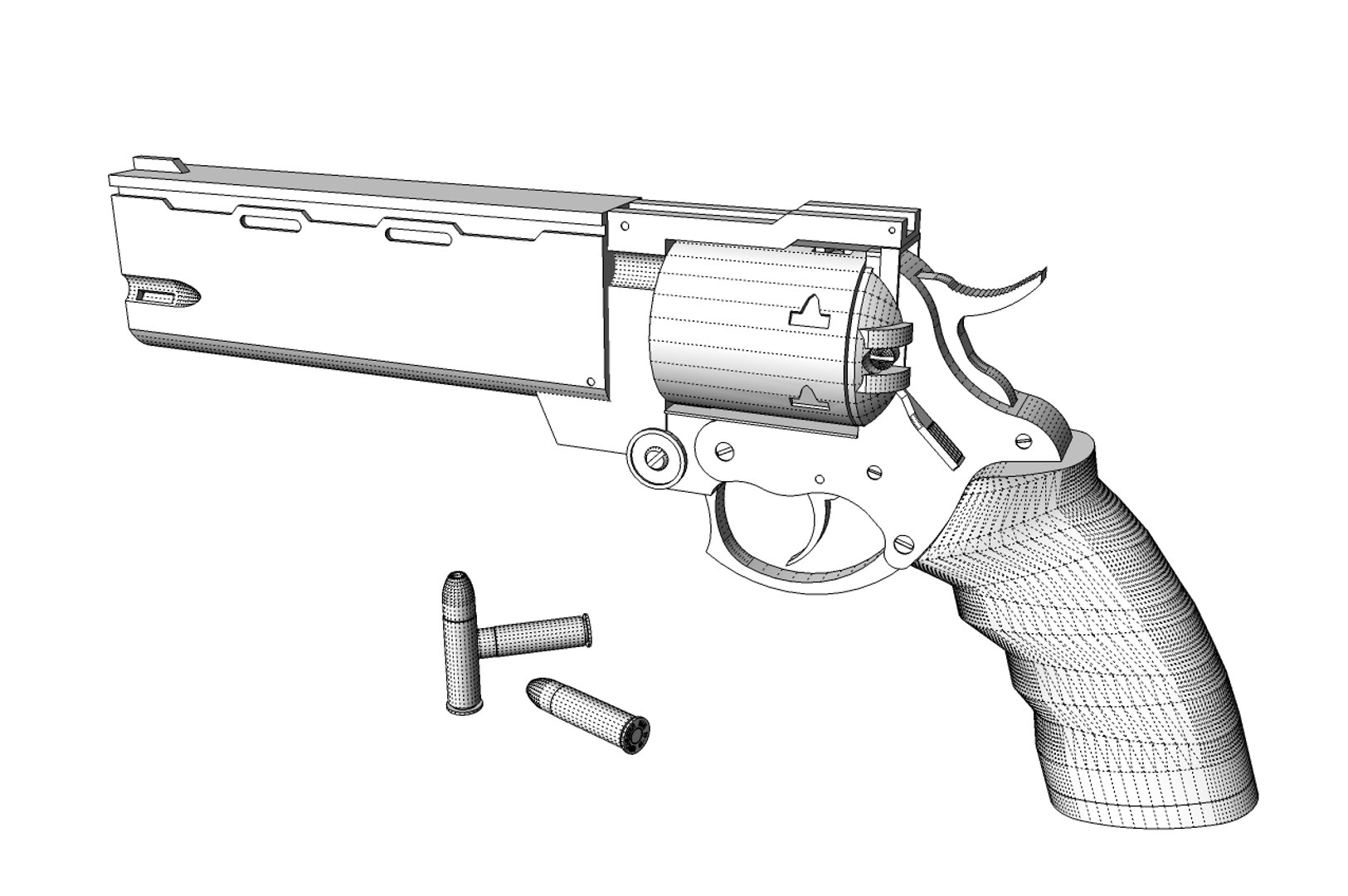 Revolver Trigun 3d Max