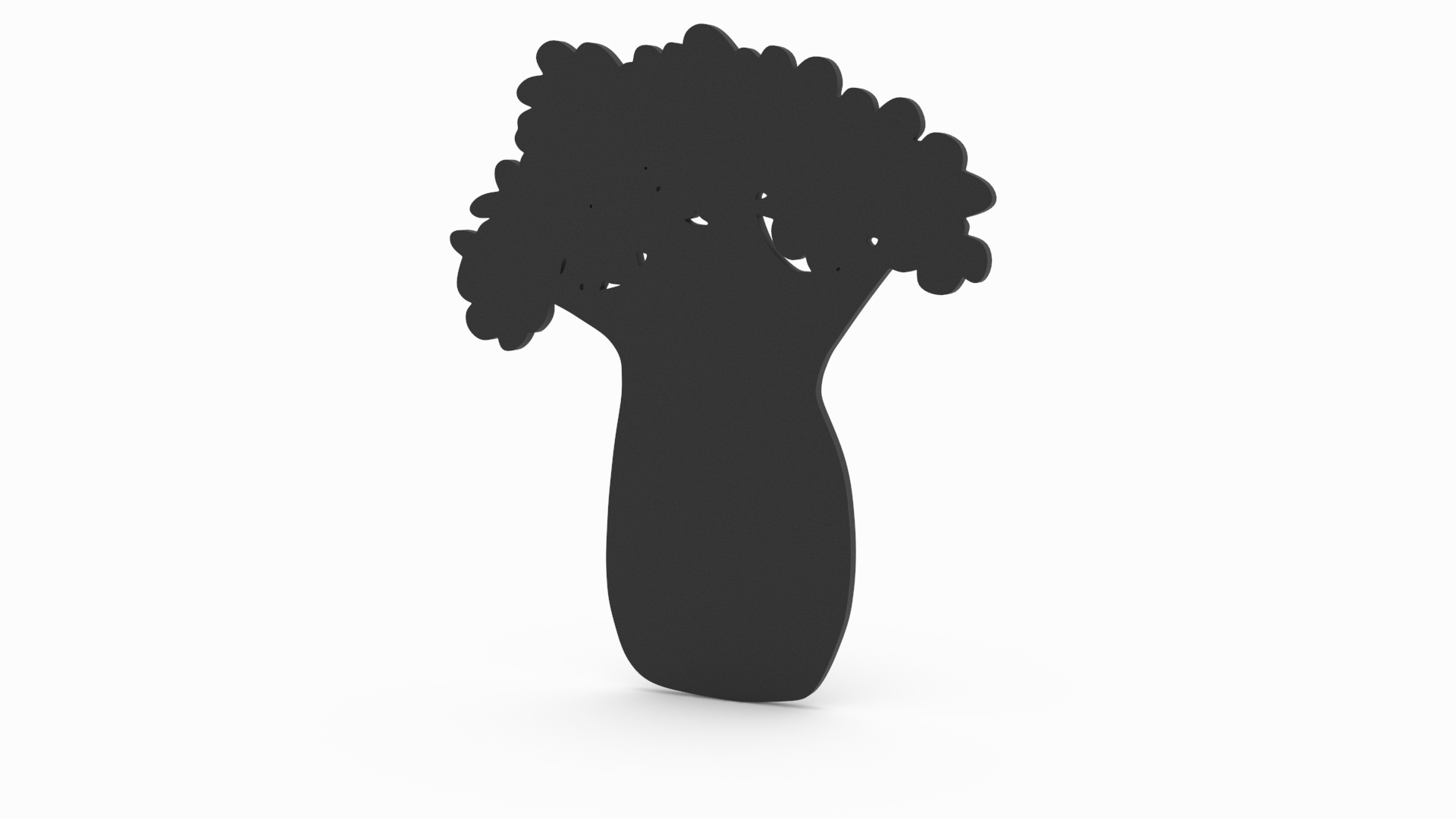 Baobab Silhouette 3D Model - TurboSquid 2225225