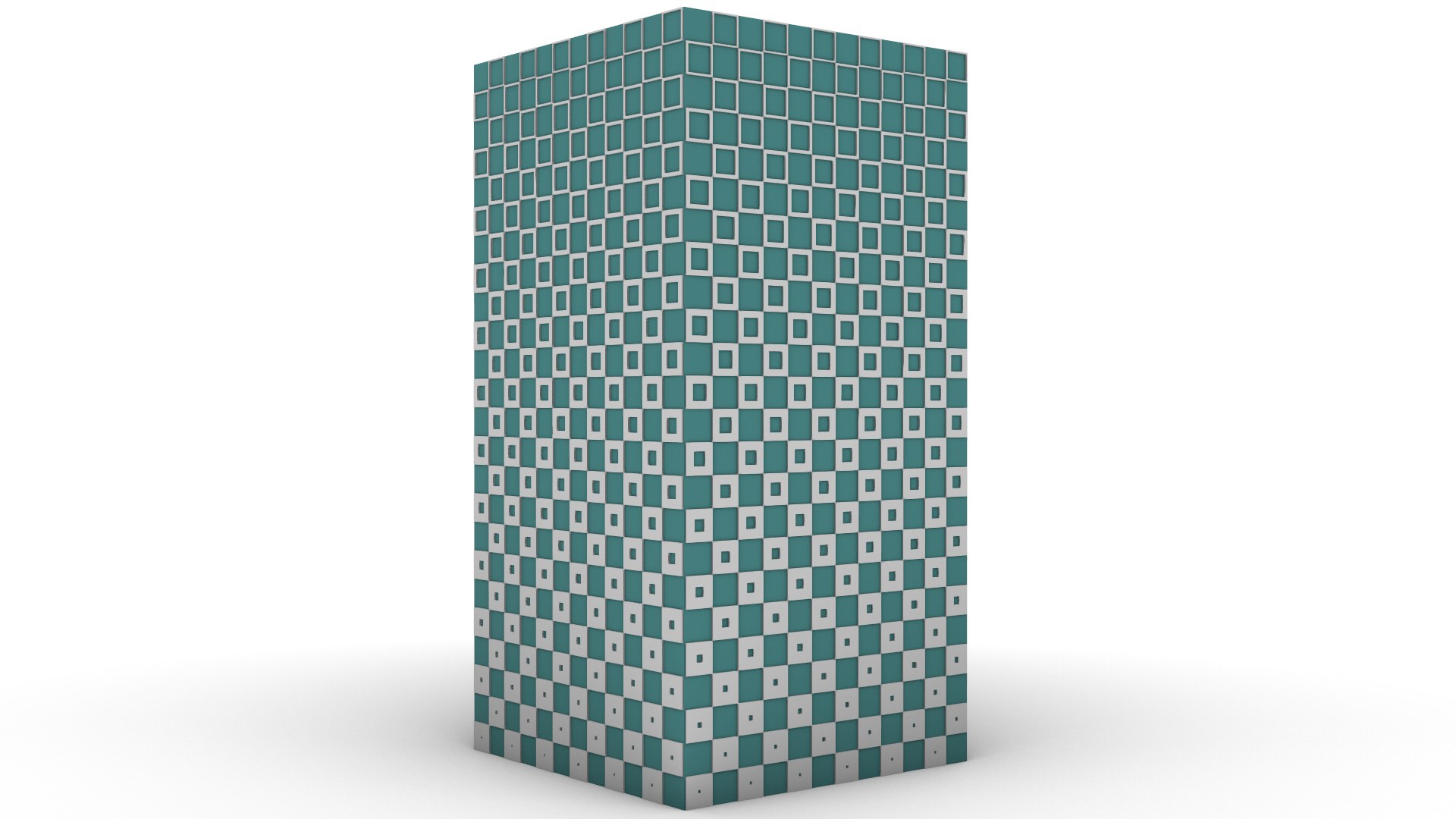 3D Model Parametric Square Pattern Cube - TurboSquid 2344952