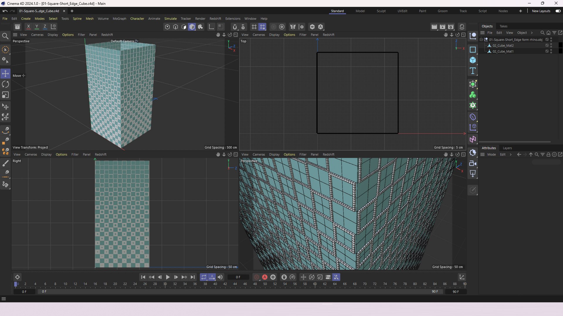 3D Model Parametric Square Pattern Cube - TurboSquid 2344952