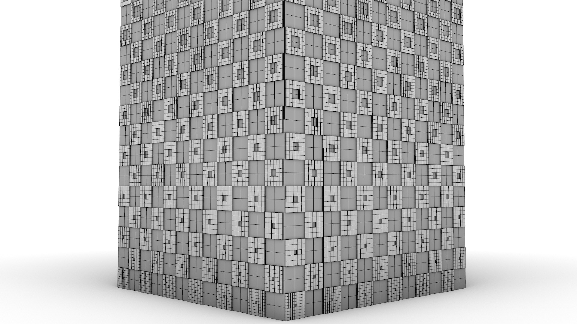 3D Model Parametric Square Pattern Cube - TurboSquid 2344952