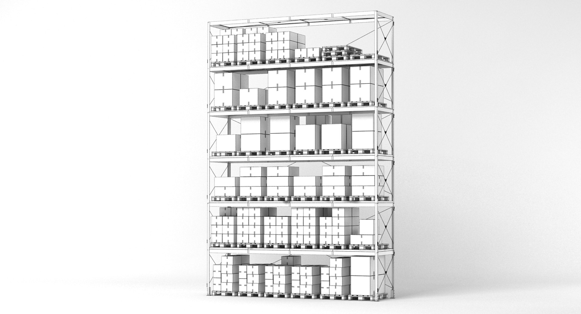3d Model Warehouse Storage Unit