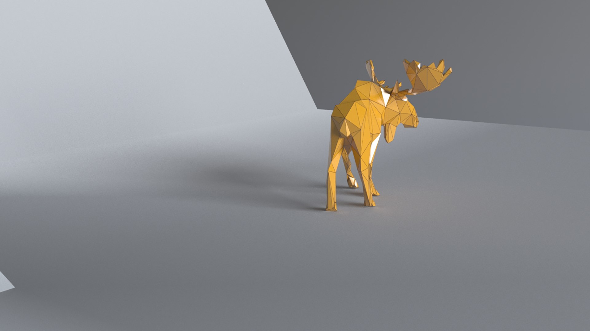 3D Low-poly Moose Model - TurboSquid 1820793