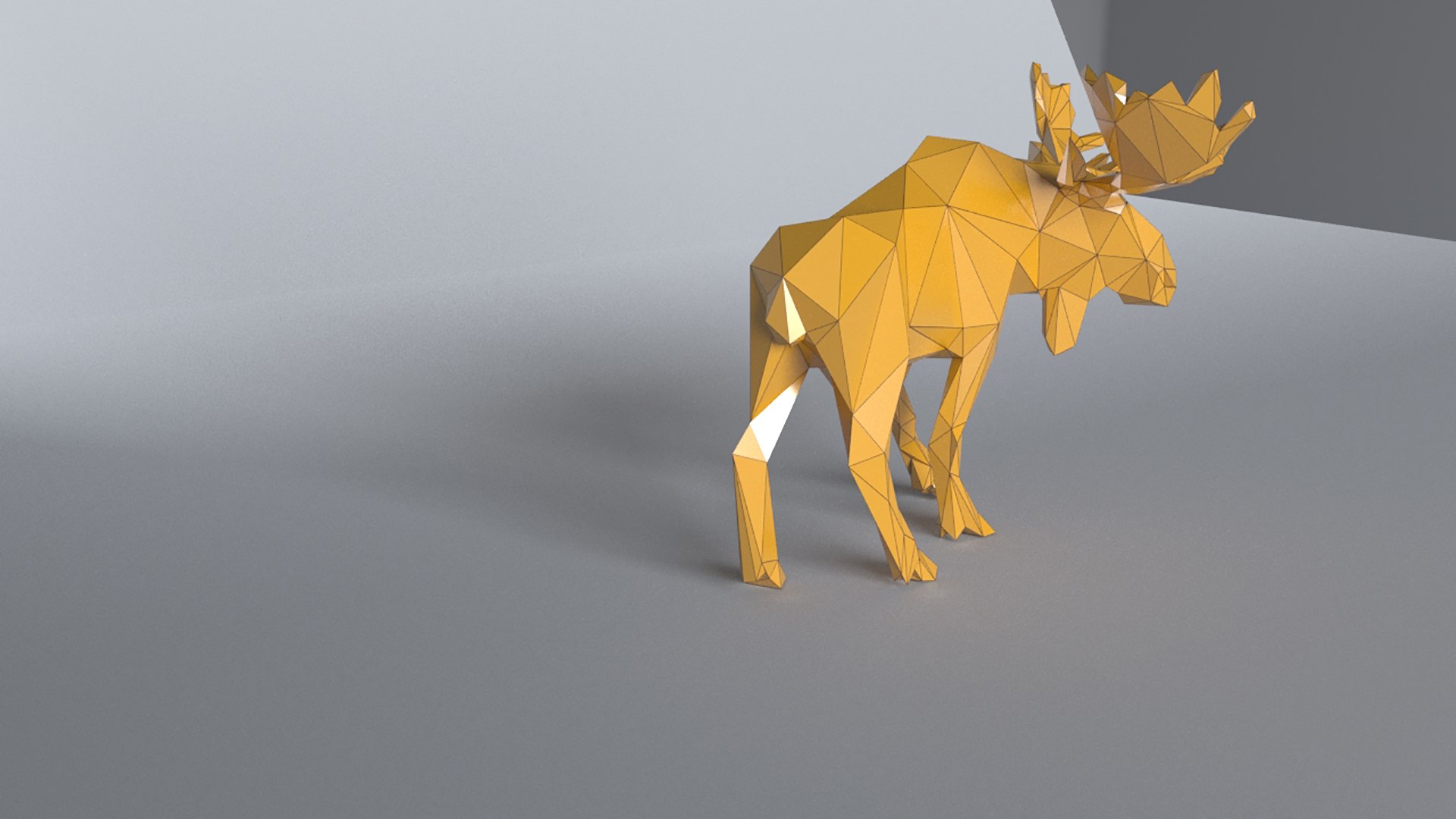 3D Low-poly Moose Model - TurboSquid 1820793