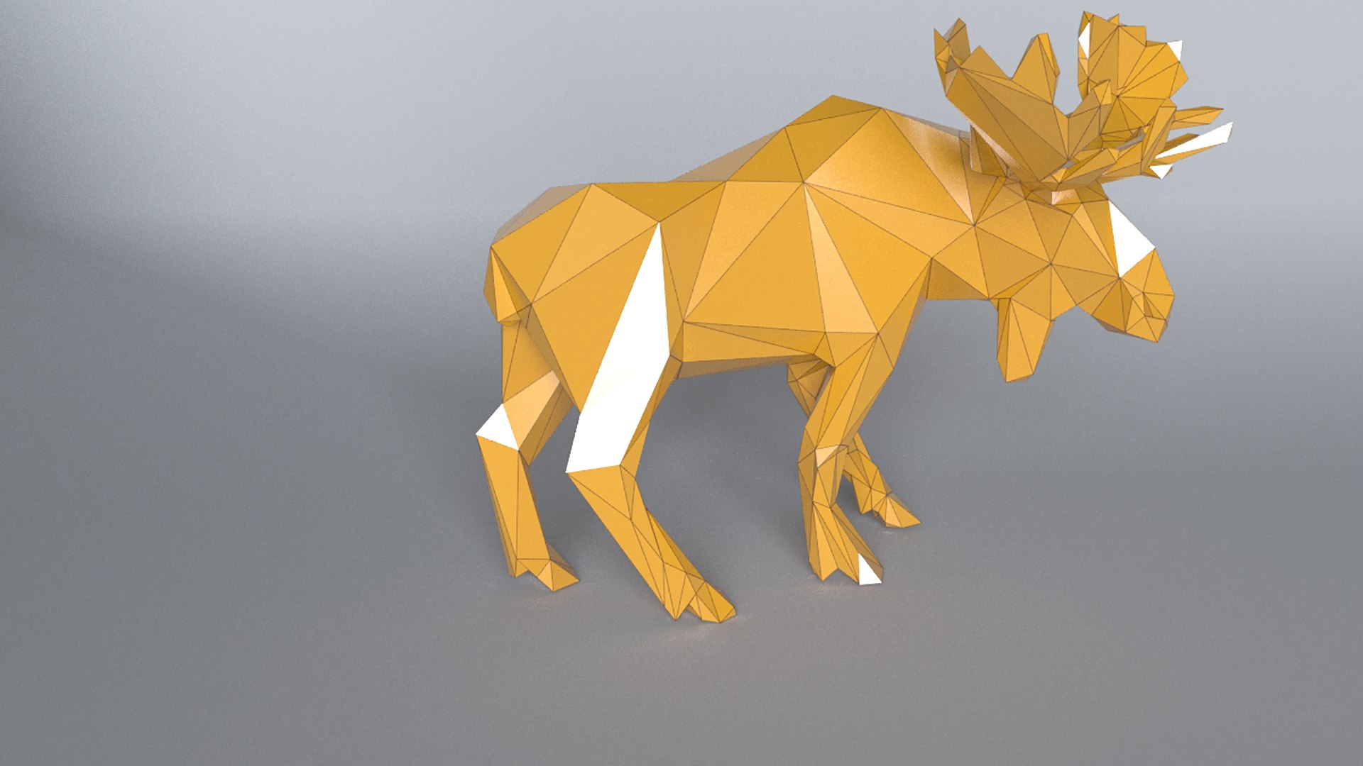 3D Low-poly Moose Model - TurboSquid 1820793