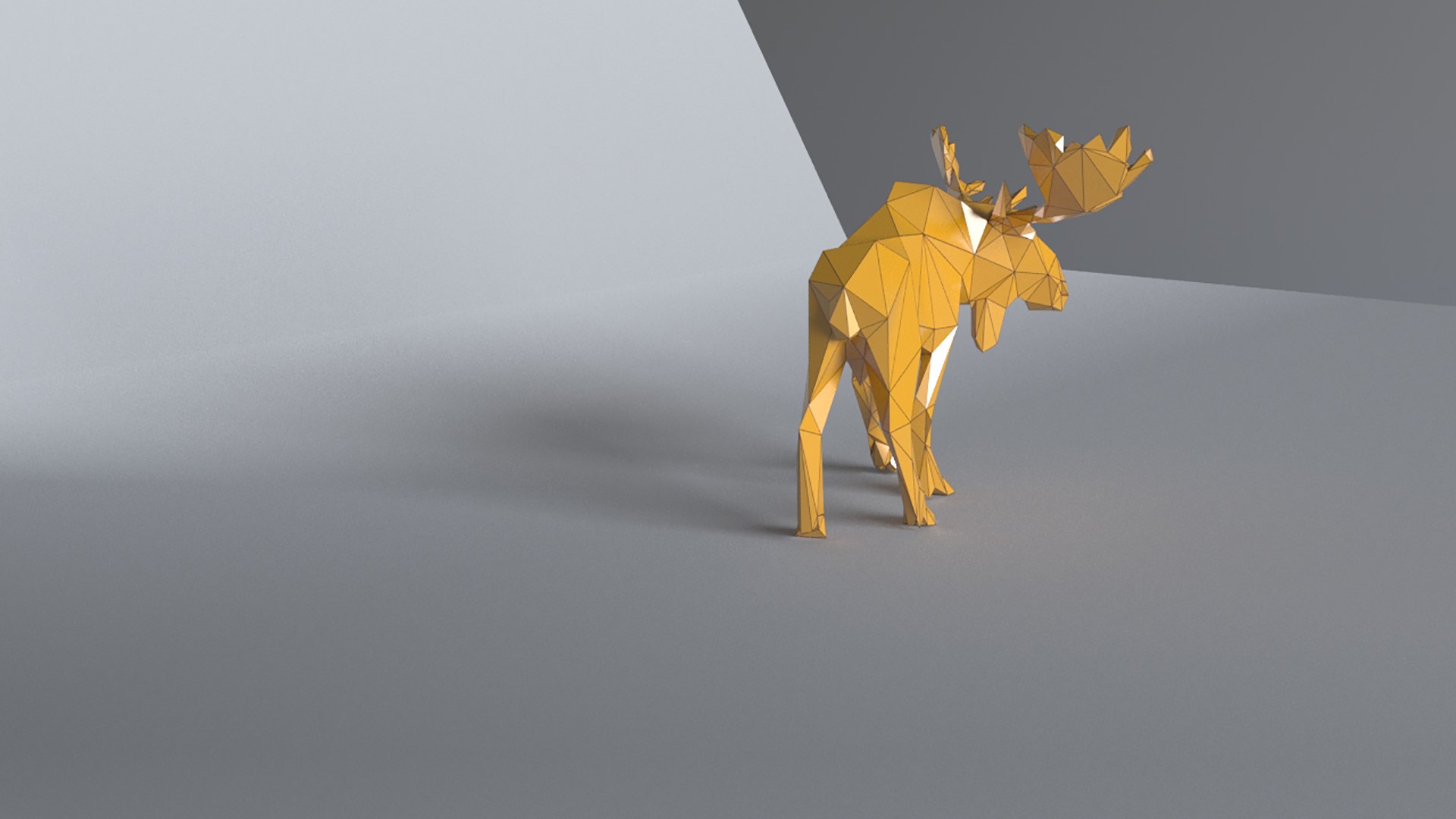 3D Low-poly Moose Model - TurboSquid 1820793
