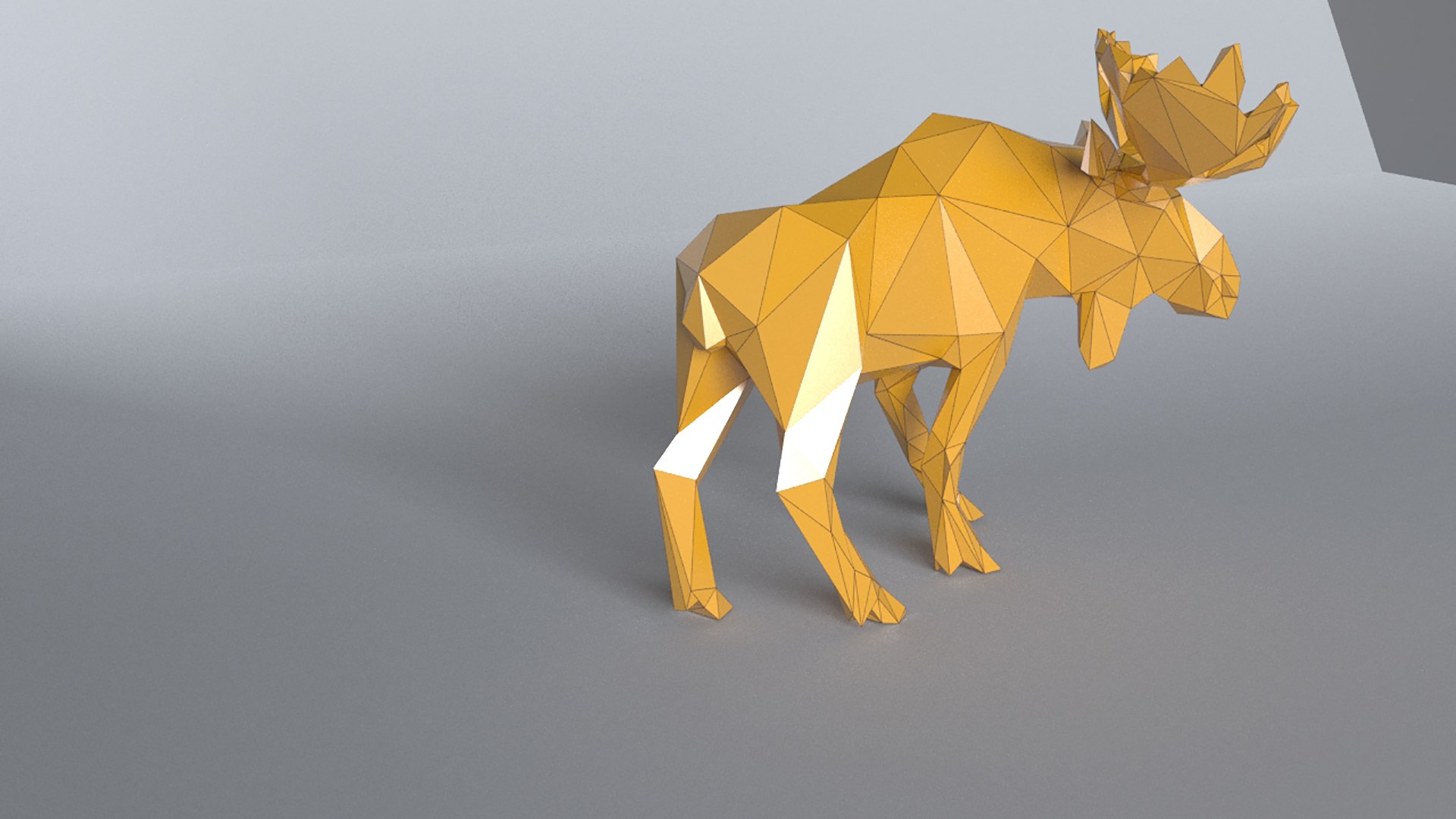 3D Low-poly Moose Model - TurboSquid 1820793