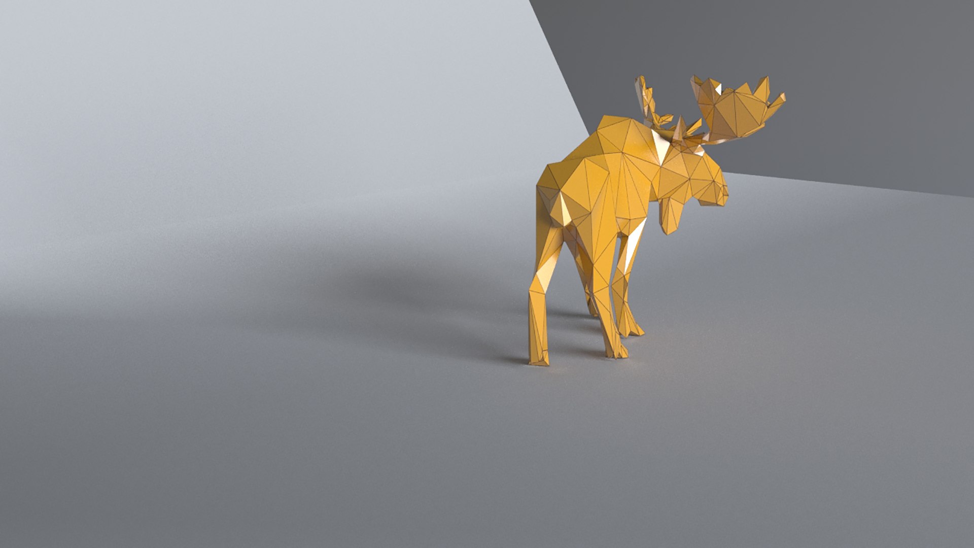 3D Low-poly Moose Model - TurboSquid 1820793