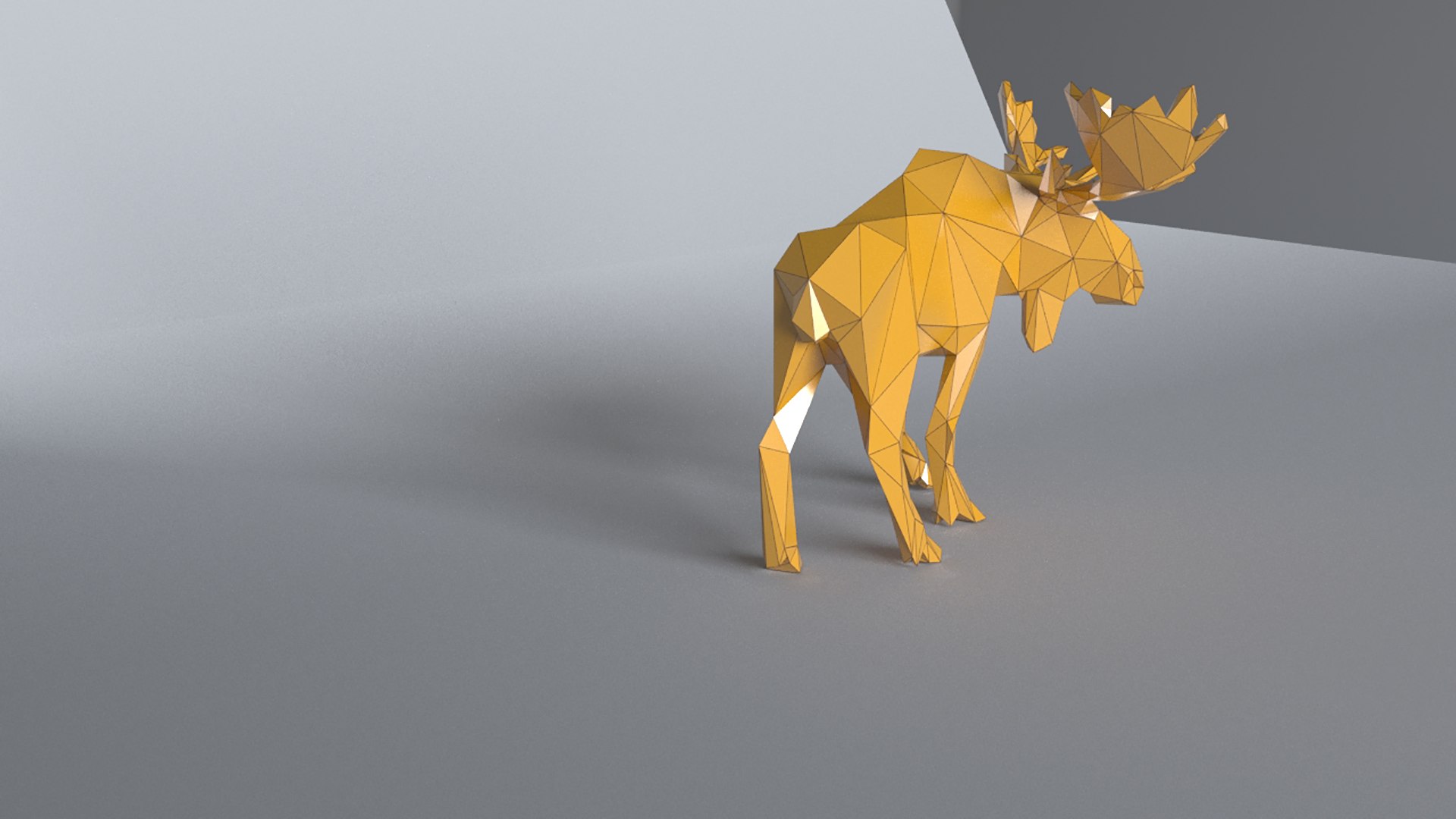 3D Low-poly Moose Model - TurboSquid 1820793