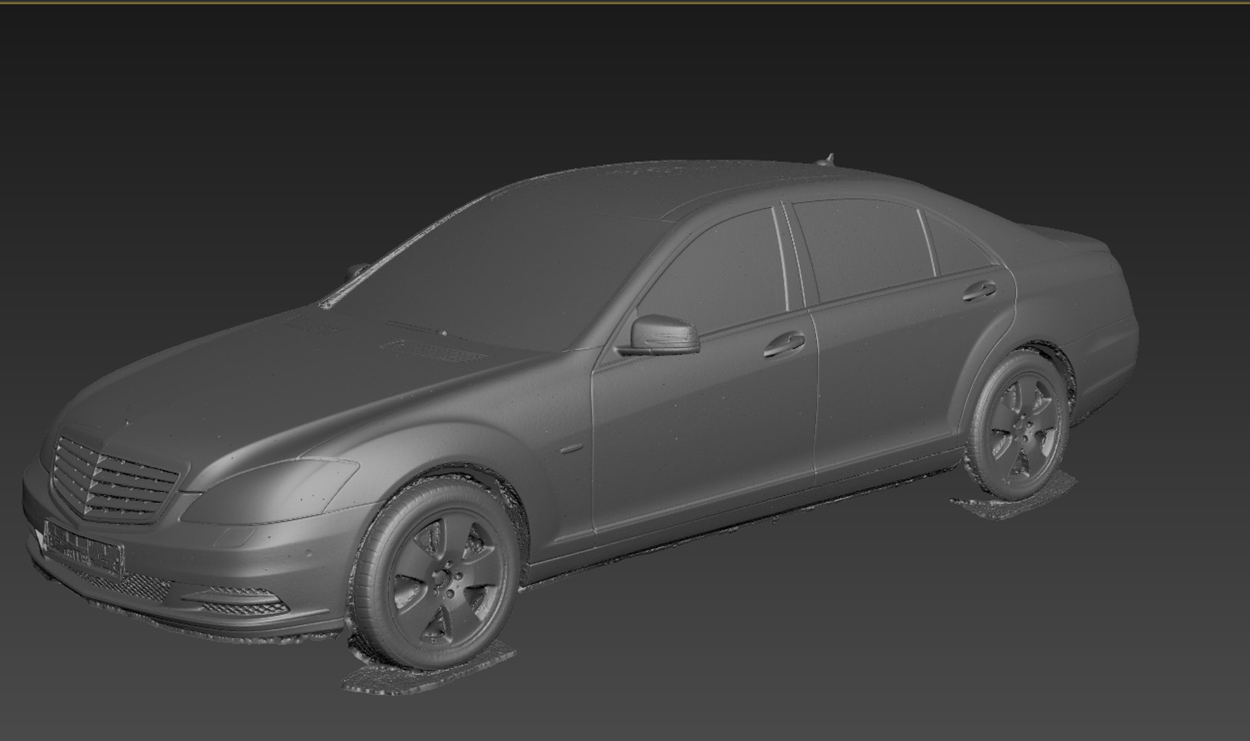 Scan Mercedes S-class W221 Model - TurboSquid 1344338